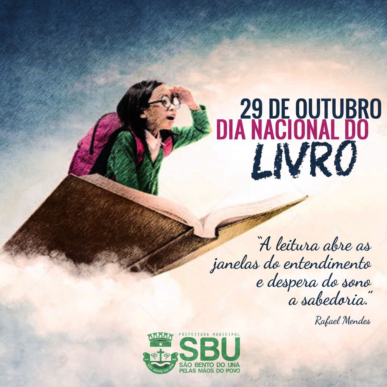 29 de Outubro – Dia Nacional do Livro – Prefeitura de São Bento do Una – PE