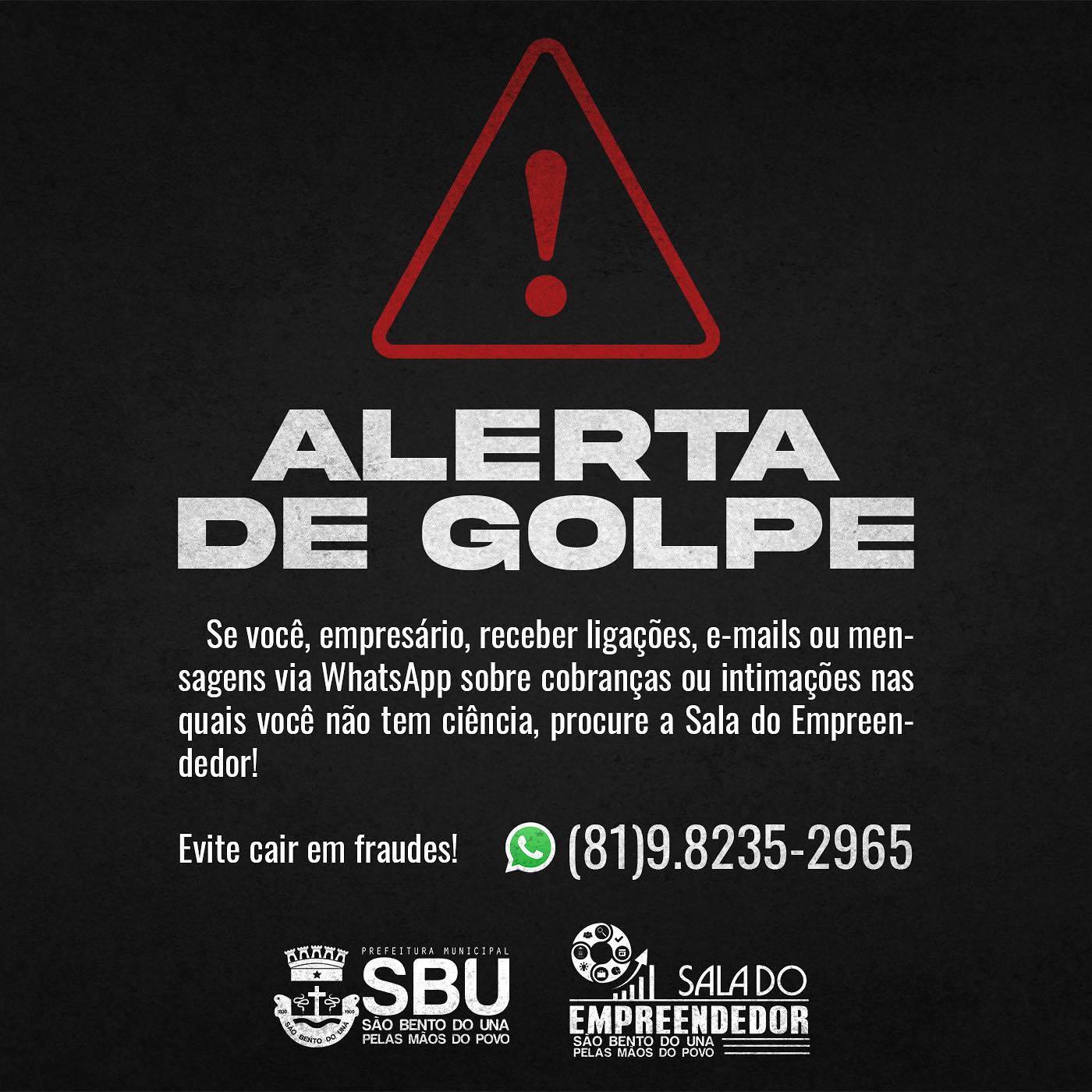 Atenção: Alerta de Golpe – Prefeitura de São Bento do Una – PE